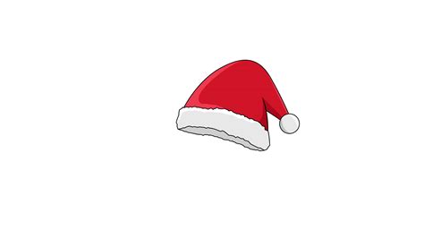Animated Video Of The Santa Claus Hat Icon 31743465 Stock Video At Vecteezy