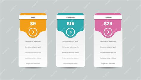 Premium Vector Minimal Pricing Comparison Table Web And Mobile Ui
