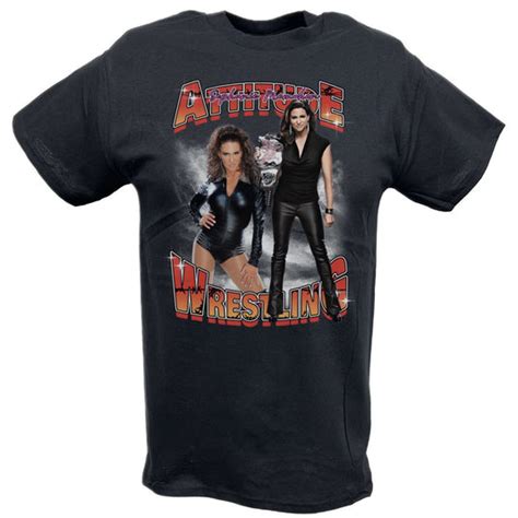 Stephanie Mcmahon Attitude Era Black T Shirt Extreme Wrestling Shirts