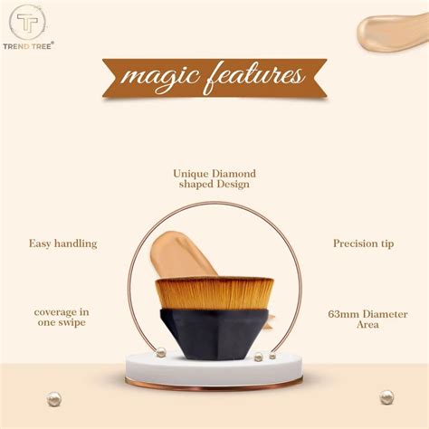 Synthetic Fiber Makeup Foundation Brush For Professional At Rs 599