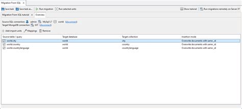 Import A SQL Database To MongoDB In Steps Studio T