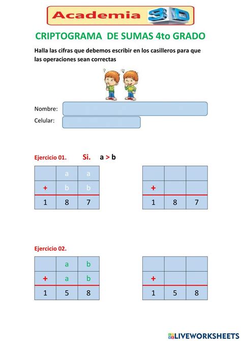 Criptograma De Free Interactive Worksheets 2258118