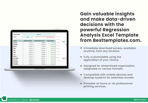 Regression Analysis Excel Template Best Templates