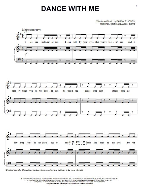 Dance With Me Sheet Music Direct