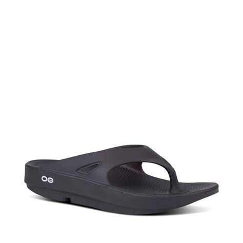 Oofos Ooriginal Thong Sandal In Black Vanda Bootery Inc