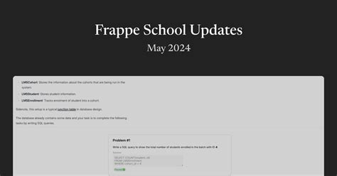 Frappe School