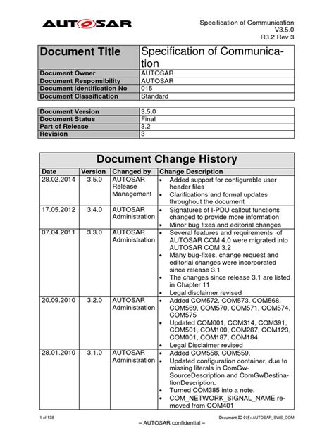 Autosar Sws Com Pdf Component Object Model Specification
