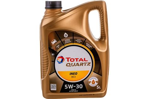 Масло для 4-х тактных двигателей TOTAL (11772) QUARTZ INEO MC3 5W30, 5 ...