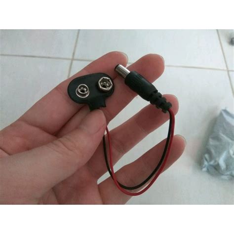 jual battery holder dudukan tempat baterai 9v 9 v arduino uno mega jack