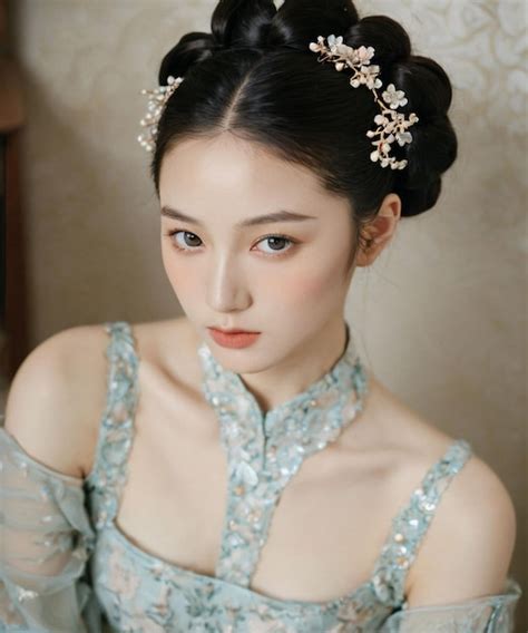 Premium Photo Female Model With Glowing Face