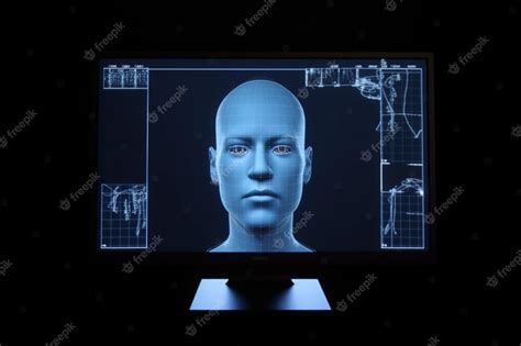 Premium Photo Ai Face Artificial Intelligence Face Digital Face Or Skull Generative Ai