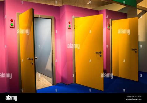 Coloured Doors And The Democratic Voting System Swiss National Museum Zurich Switzerland