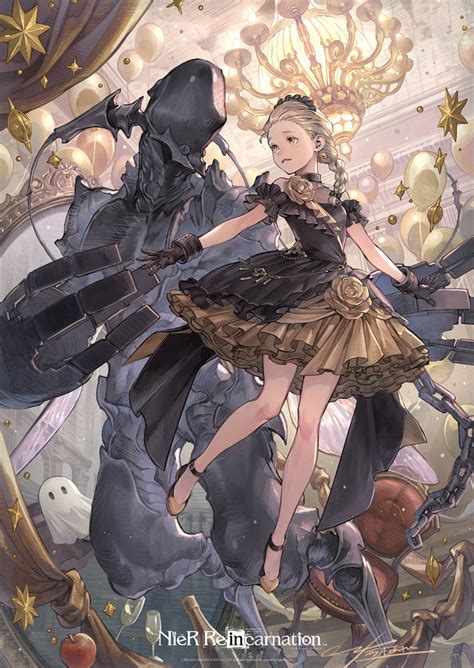 1st Anniversary Illustration By Nishiki Areku Nier Reincarnation Art