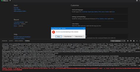 Cant Seem To Connect To Remote Running Container · Issue 449