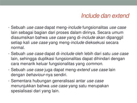 Ppt Bab 4 Use Case Diagram Powerpoint Presentation Free Download
