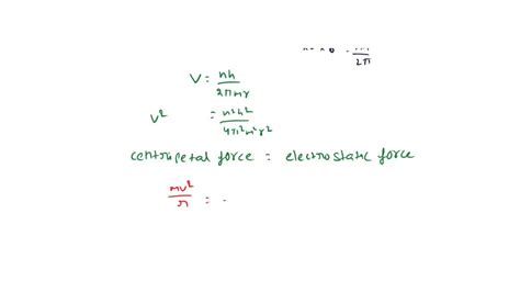 Solved Using Postulates Of Bohrs Theory Of The Hydrogen Atom Show