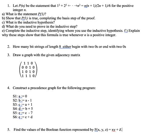 Solved 1. Let P(n) be the statement that | Chegg.com