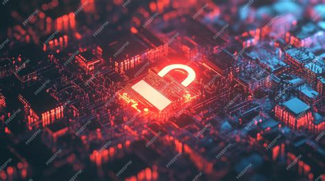 Cyber Security The Importance Of Strong Passwords And Data Protection A Glowing Padlock Symb