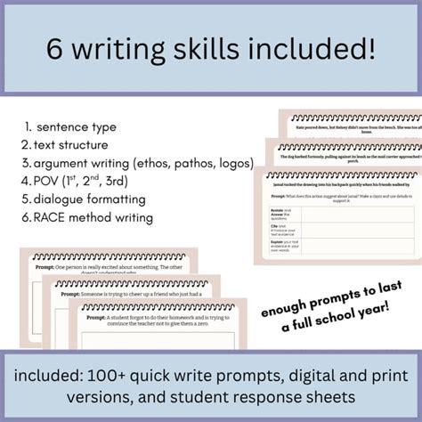 Quick Write Bundle Argument Text Structure Race Method Sentence Type