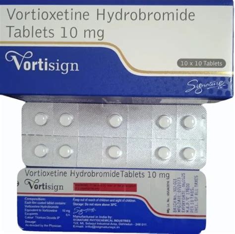 Vortisign Vortioxetine Tablets Strength 10 Mg At ₹ 170 Stripe In Nagpur