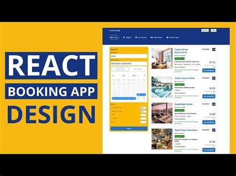 Free Video React Booking Reservation App Ui Design For Beginners