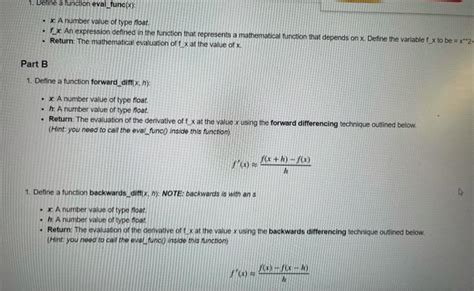 Solved The Formulas For Approximating The Derivative At Chegg