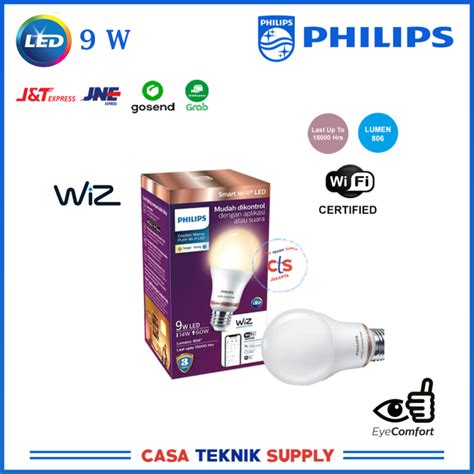 Lampu Led Philips Smart Wifi Watt W Tunable White Cool Warm White Lazada Indonesia