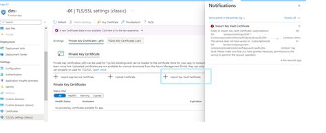 Not Able To Import Keyvault Certificate In Azure Function App