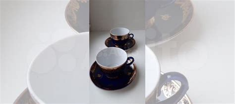 Чашки и блюдца кобальт лфз СССР купить в Москве Хобби и отдых Авито