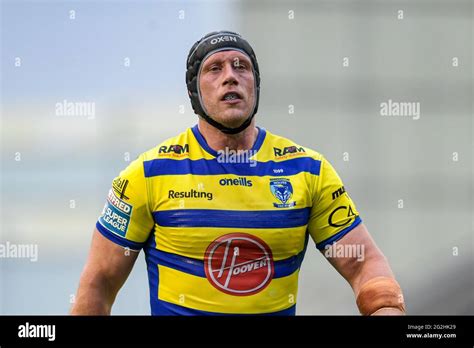 Chris Hill 8 Of Warrington Wolves In Action During The Game Stock