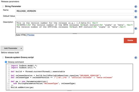 How Distinguish Beta And Official Versions In Jenkins Release Plugin Alexey Merezhins Blog