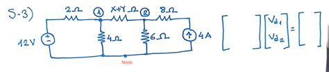 Solved Solve The Circuit In The Figure Using The Node Chegg