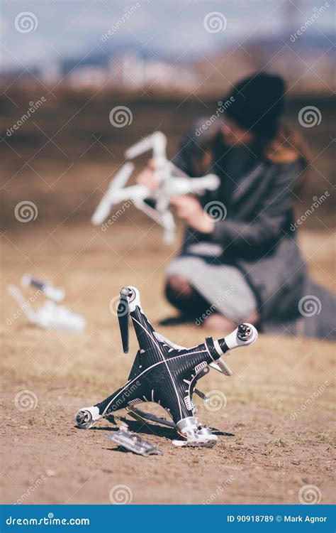 Accident With A Drone Stock Image Image Of Collision