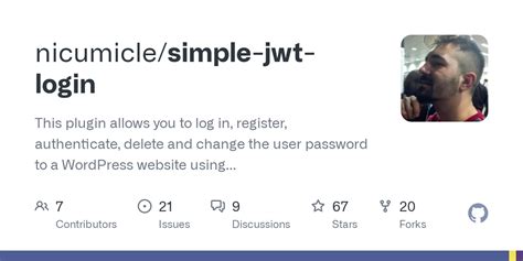 GitHub Nicumicle Simple Jwt Login This Plugin Allows You To Log In Register Authenticate