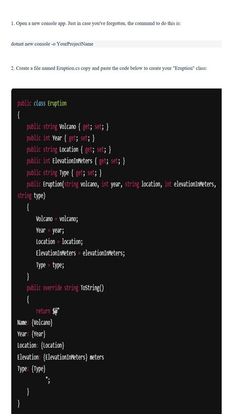 Solved Open A New Console App Just In Case You Ve Chegg Com