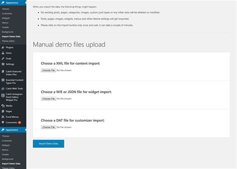 Catch Themes Demo Import Catch Plugins