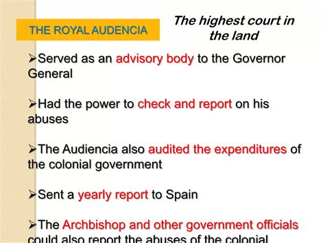 Spanish Colonial Government Pptx