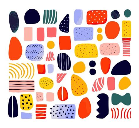 Premium Vector Colorful Trendy Abstract Geometric Shape