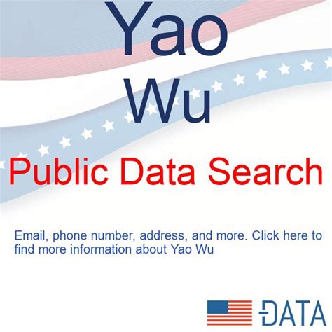 YAO WU Public Data Found