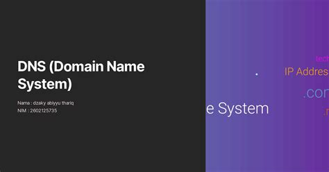 Dns Domain Name System