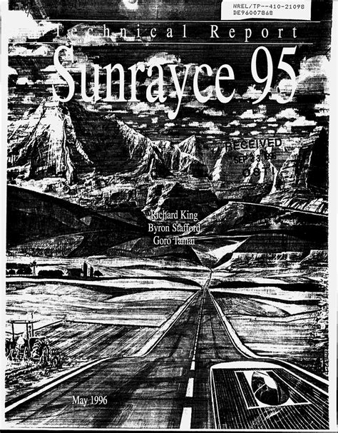Sunrayce 1995 Technical Report Unt Digital Library