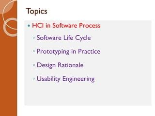 HCI U II HCI Software Process 1 Pdf Operating Systems Computer Software And Applications