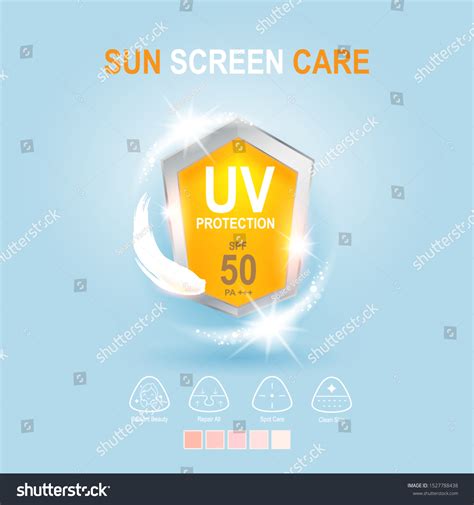 Sun Block Uv Protection Whitening Logo Stock Vector (Royalty Free ...