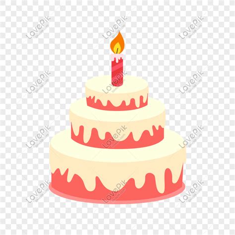 생일 케이크 Png 일러스트 무료 다운로드 Lovepik