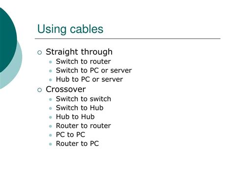 Ppt Cisco Ccna Sem 1 Chapter 4 Cable Testing Cabling Lans And Wans Powerpoint Presentation