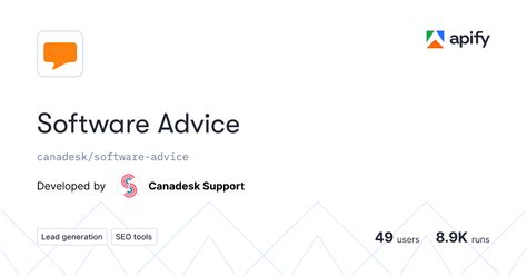 Software Advice Openapi Definition · Apify