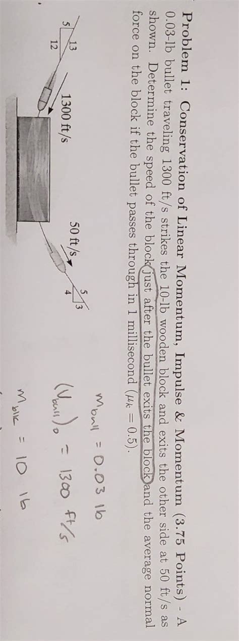 Solved Problem 1 Conservation Of Linear Momentum Impulse And