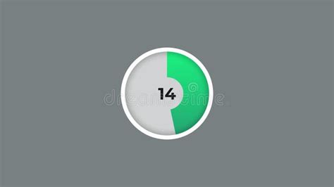 Round Green Clock Timer Counts Down 29 Seconds Countdown Graphics