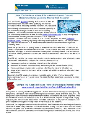 Fillable Online Sample IRB Application And Protocol Development UK Research Fax Email