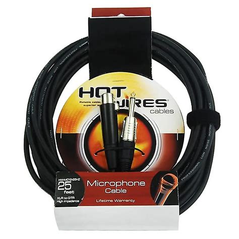 USED MINT Hot Wires HWMC HZ Microphone Cable XLR To Reverb